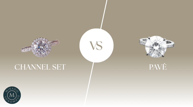Channel Set vs Pavé: Which Setting Is Right for You? | Mikado Diamonds