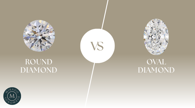 Round vs Oval Diamond: Which Is Better for You? | Mikado Diamonds