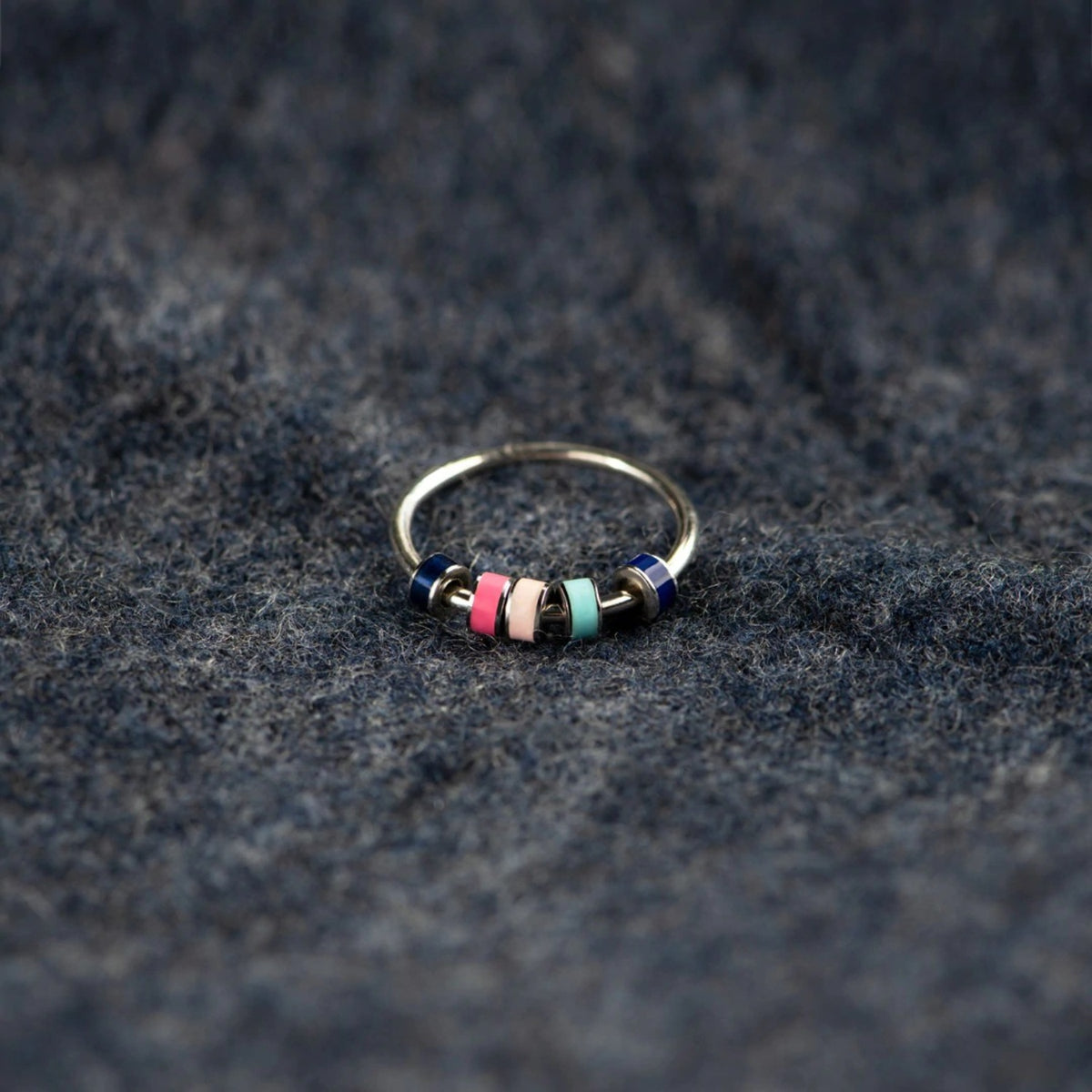 925 Sterling Silver Oil Drip Ring | Mikado Diamonds