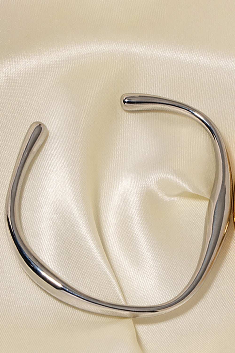 Stainless Steel Open Bracelet | Mikado Diamonds